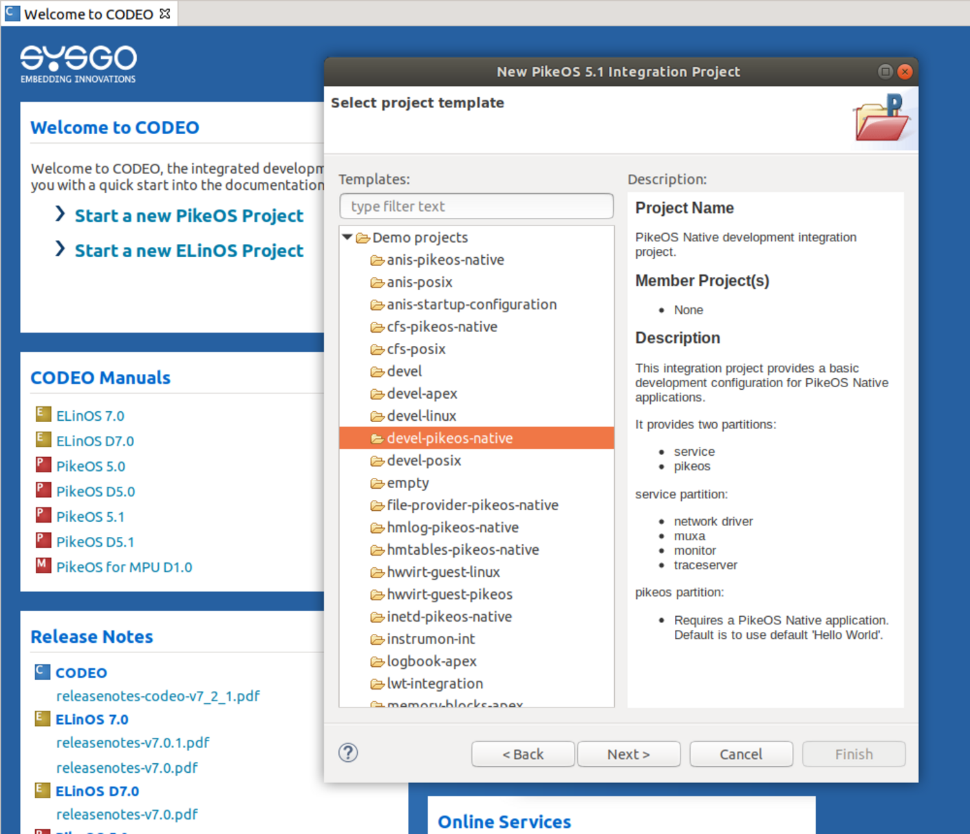 CODEO for PikeOS & PikeOS for MPU | SYSGO